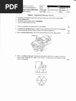 Engineering Drawing 2015 Set I | PDF