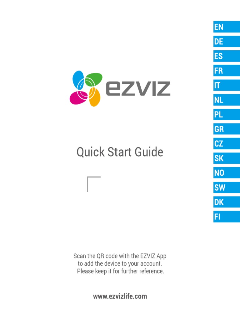 Scan The QR Code With The EZVIZ App To Add The Device To Your Account ...