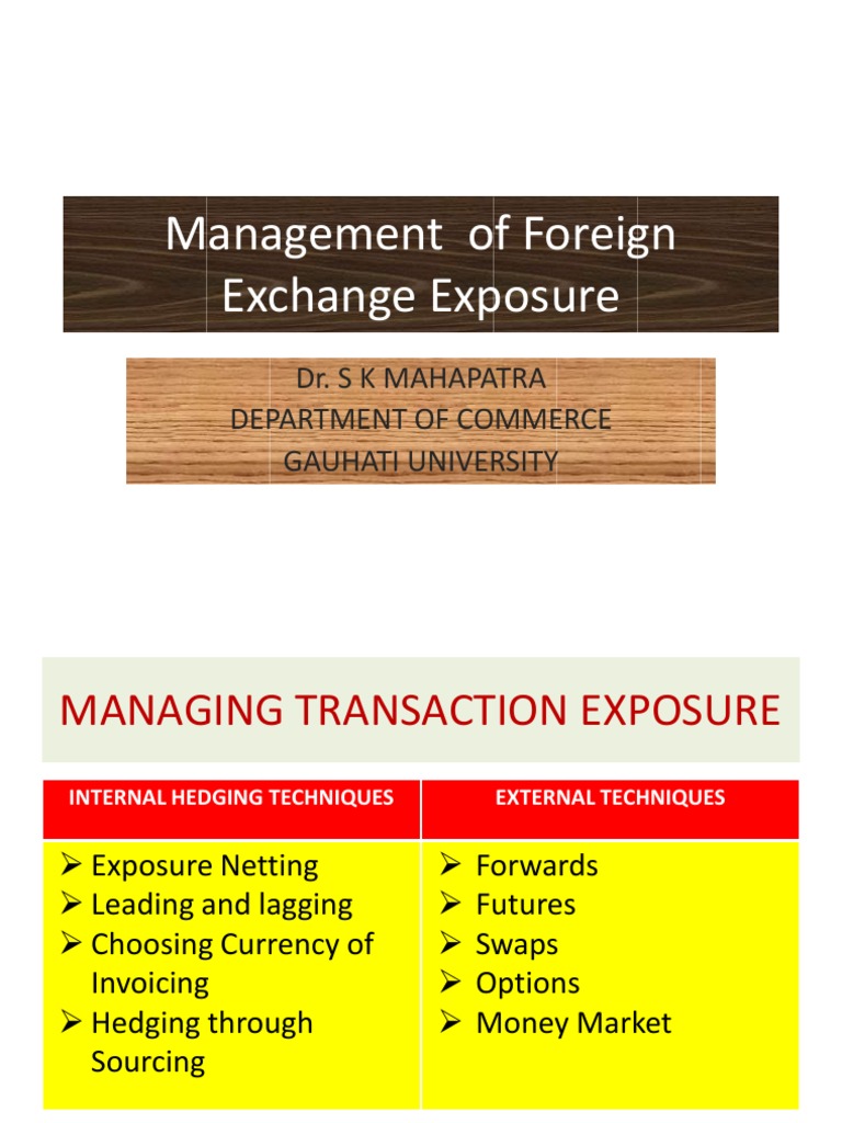 Management of Foreign Exchange Exposure | PDF | Historical Cost ...