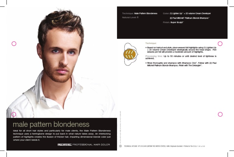 Male Pattern Blondeness: Technique: Natural Level: Color | PDF | Human ...