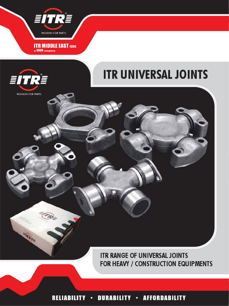 Itr Range of Universal Joints For Heavy / Construction Equipments | PDF ...