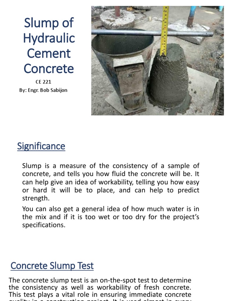 Concrete Slump Test | PDF | Concrete | Economic Sectors