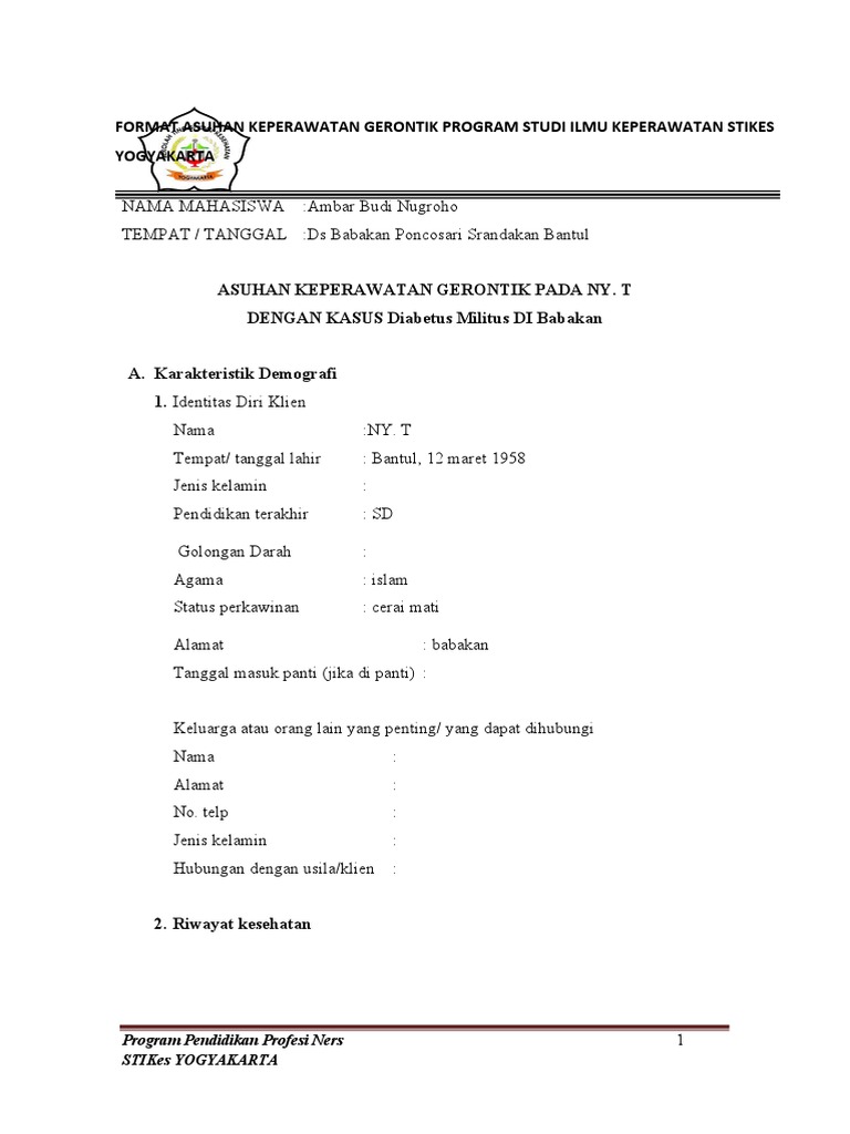 m1 Askep Gerontik | PDF | Kesehatan Holistik