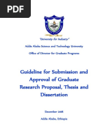DBU Thesis, Research, Research Proposal Guideline | PDF | Thesis | Methodology