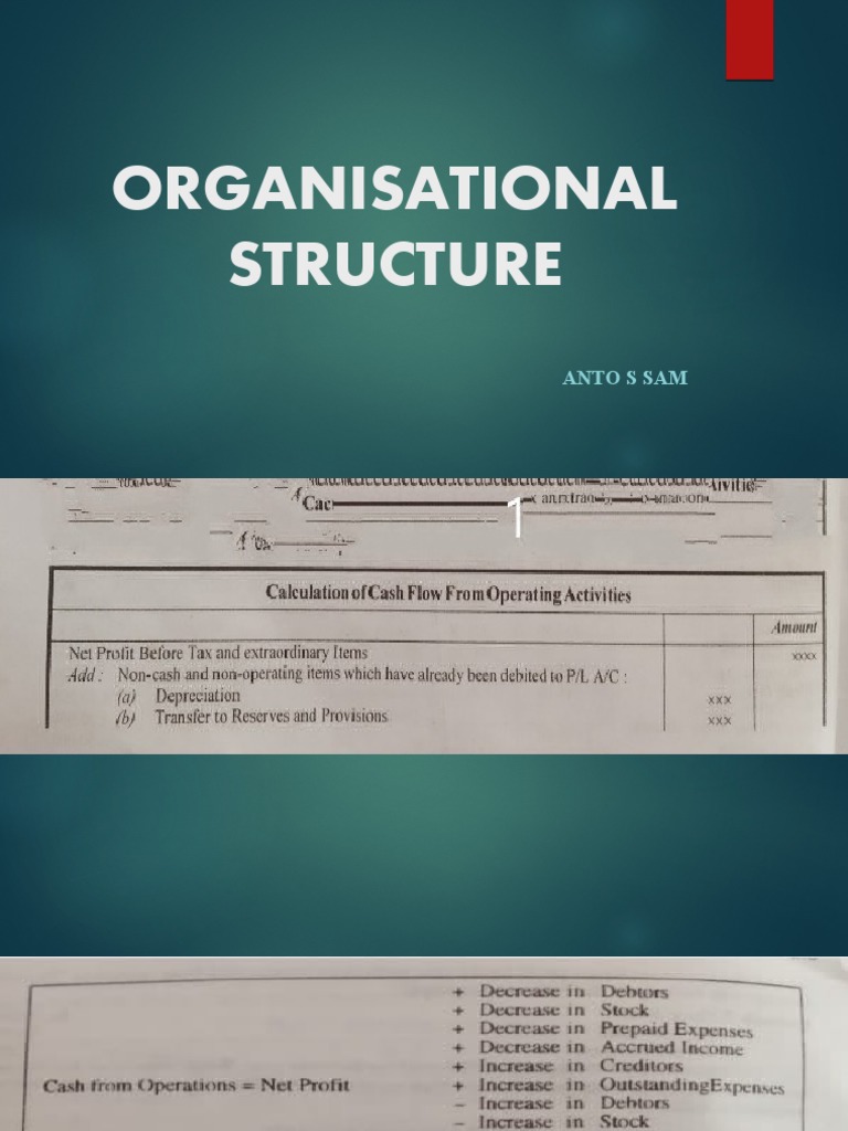 Organisational Structure: Anto S Sam | PDF | Organizational Structure ...