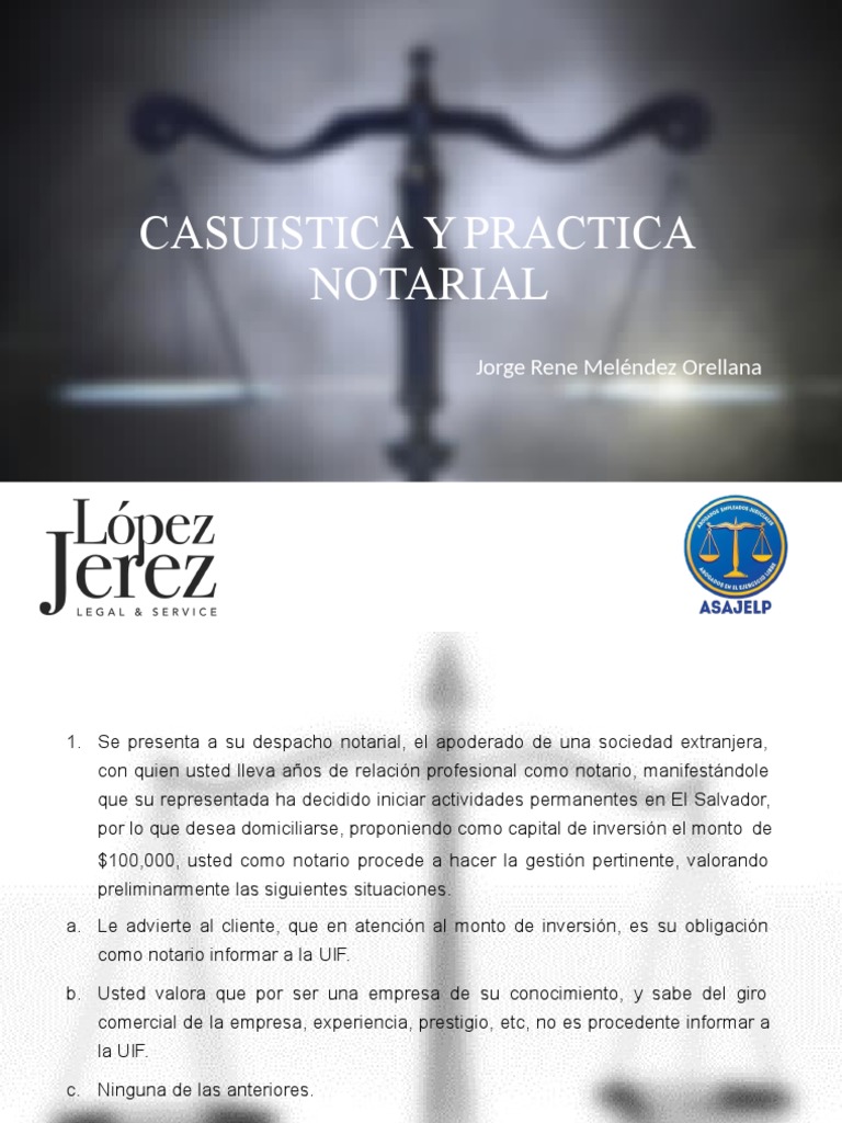 Casuistica y Practica Notarial - 25p | PDF | Derecho penal | Ley común