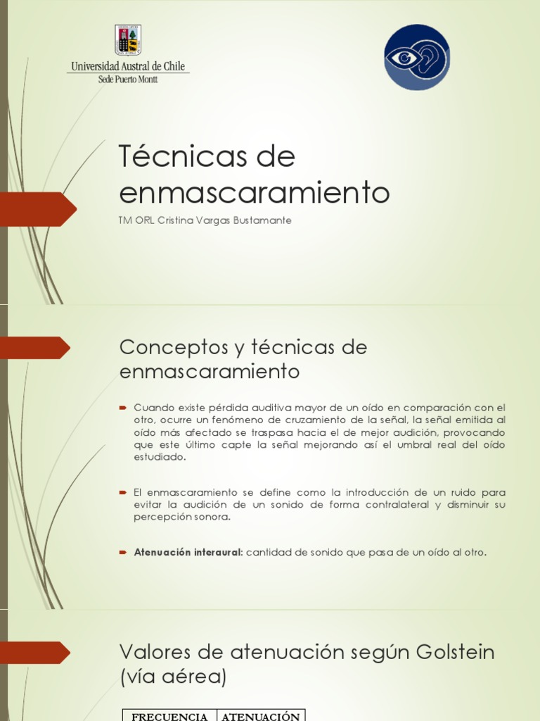 Técnicas de Enmascaramiento | PDF | Decibel | Sonido