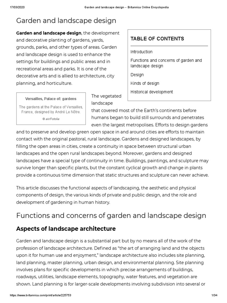 Garden and Landscape Design | PDF | Landscape | Gardens
