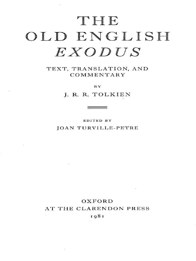 The Old English Exodus | PDF