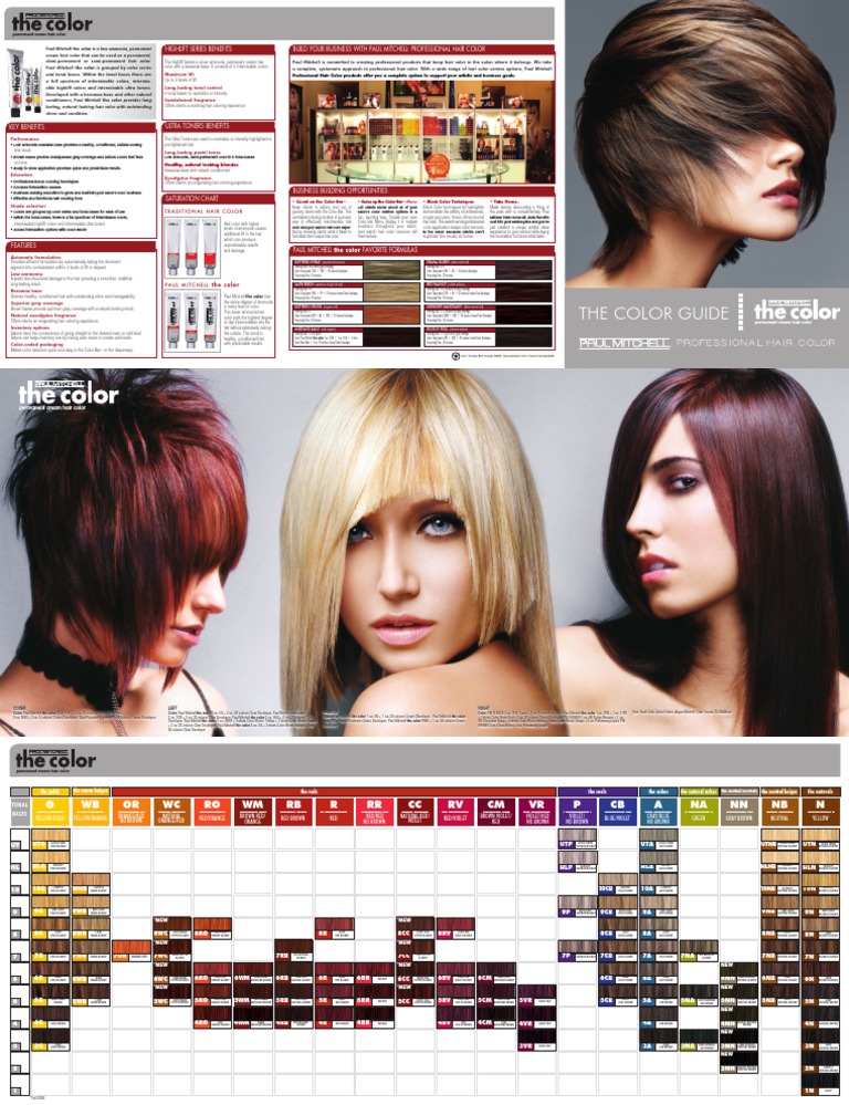Paul Mitchell Red Hair Color Chart