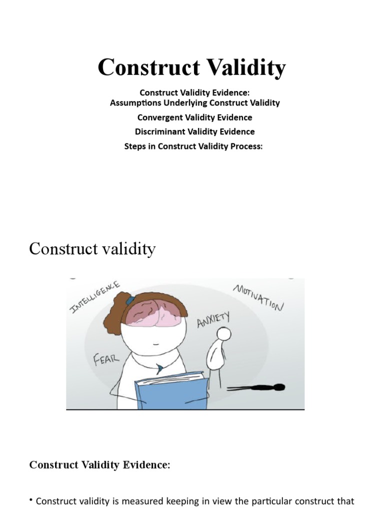 Construct Validity | PDF | Validity (Statistics) | Psychological Testing
