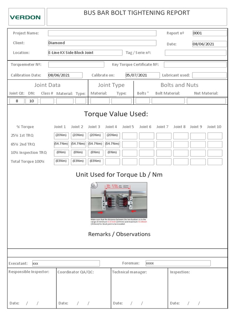 Electrical Bolt Report Busbar | PDF | Technology & Engineering