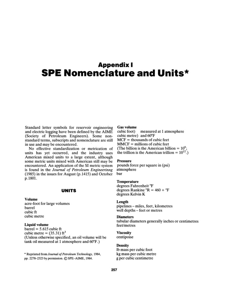 1986 Bookmatter PetroleumEngineering Units Conversion | PDF | Barrel ...