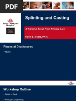 EMRA SportsMedicine Splint Guide | PDF | Thumb | Hand