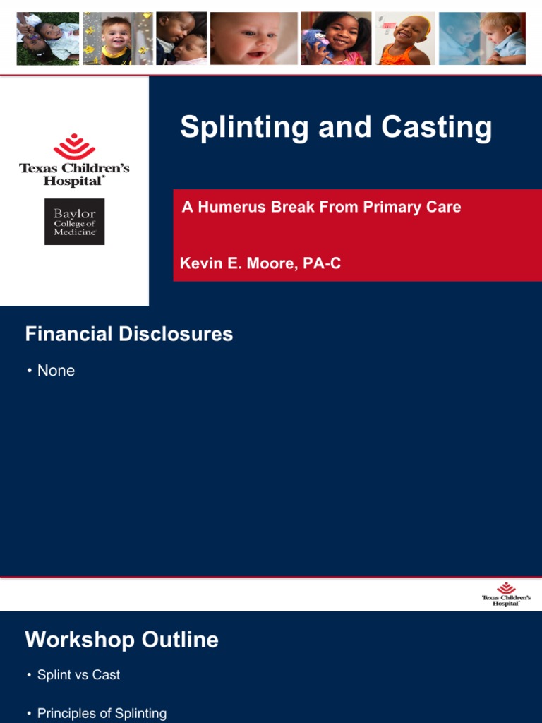 Splinting and Casting | PDF | Elbow | Arm