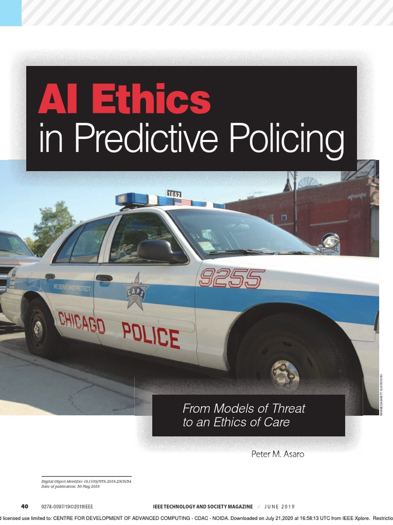 Ai Ethics in Predictive Policing | PDF | Artificial Intelligence | Intelligence (AI) & Semantics