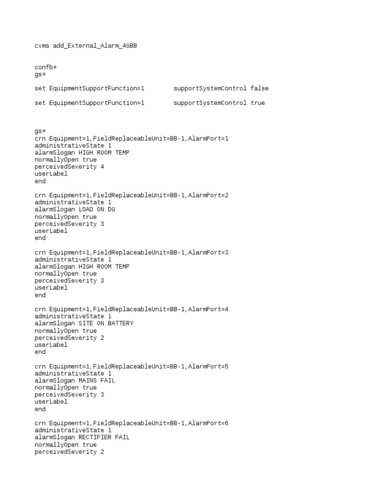 Ext. Alarms Script On Baseband | PDF