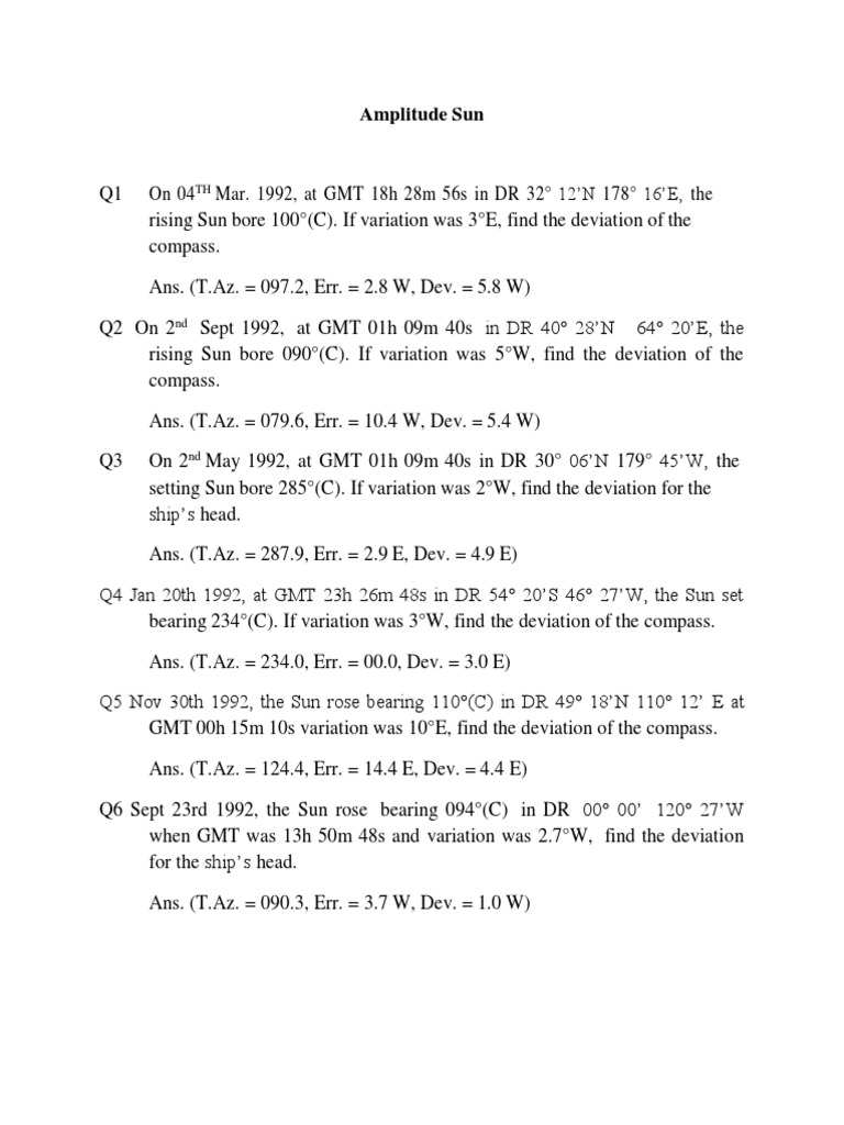 Amplitude Sun | PDF | Magnetic Devices | Navigation