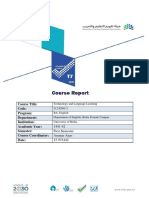 Using The Template For A Course Report-English | PDF | Course ...