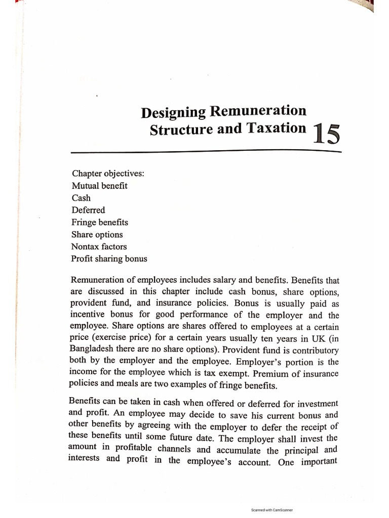 AIIT CH 15 Remunation Structure | PDF