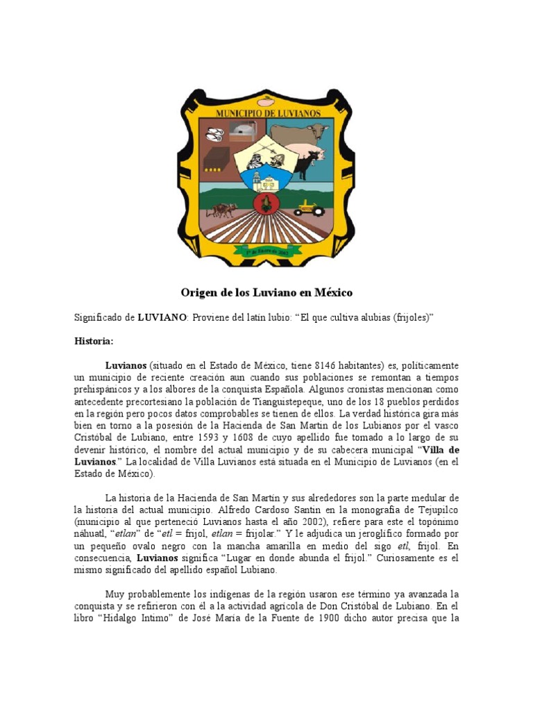 Historia y Origen de Luvianos, México | PDF | Geografía