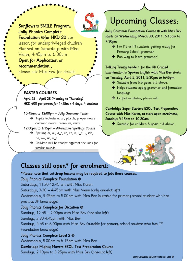 Upcoming Classes | PDF