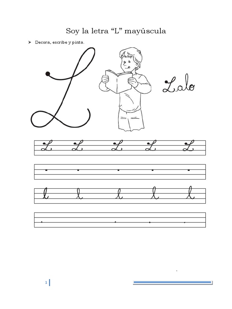 Tarea de La Consonante L | PDF