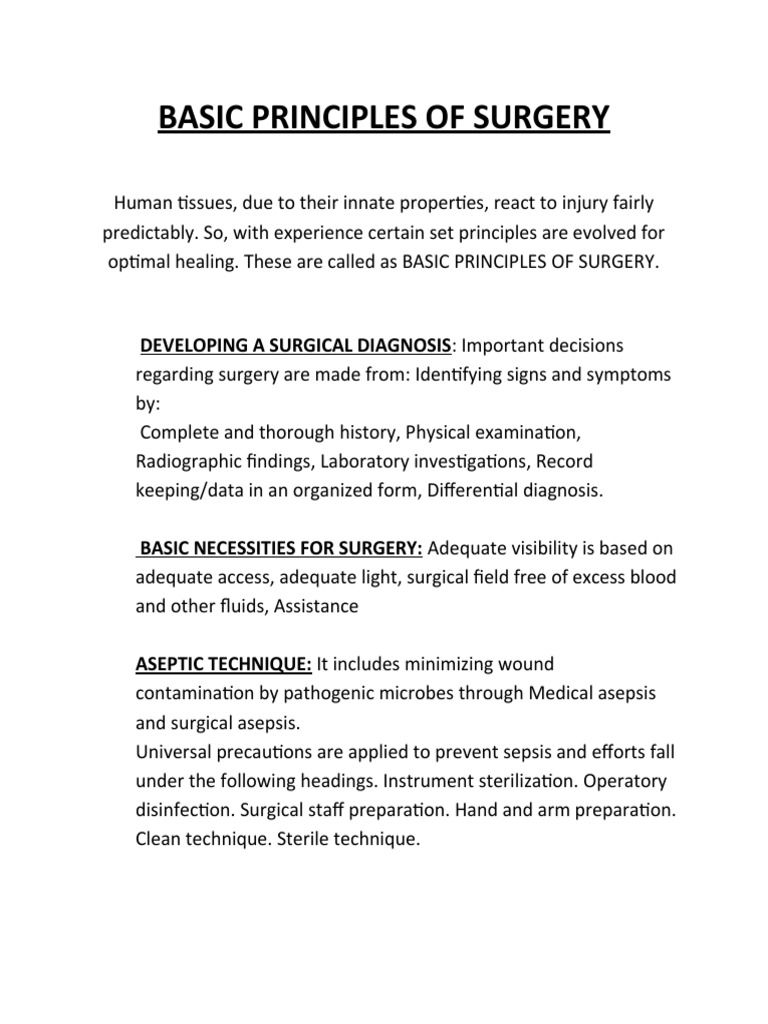 Basic Principles of Surgery: DEVELOPING A SURGICAL DIAGNOSIS: Important ...