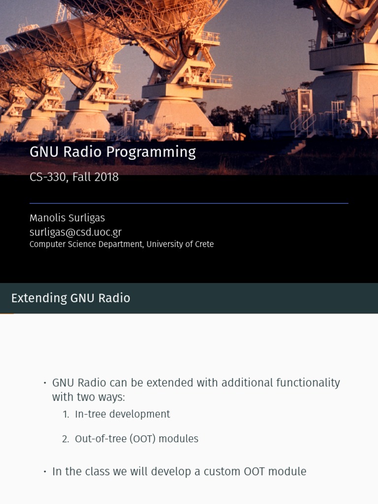 Gnuradio Programming Pdf Inputoutput Model Parameter Computer 6721