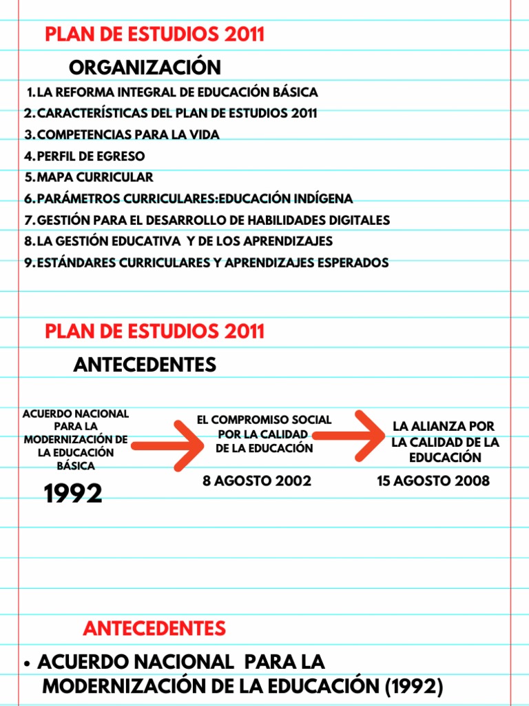 Plan de Estudios 2011 | PDF | Plan de estudios | Educación de la ...