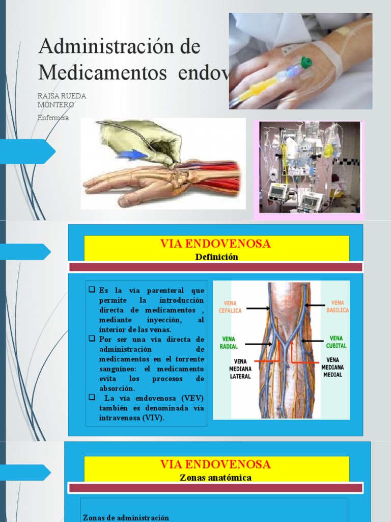 Administracion de Medicamentos Endovenosas | PDF | Terapia intravenosa ...