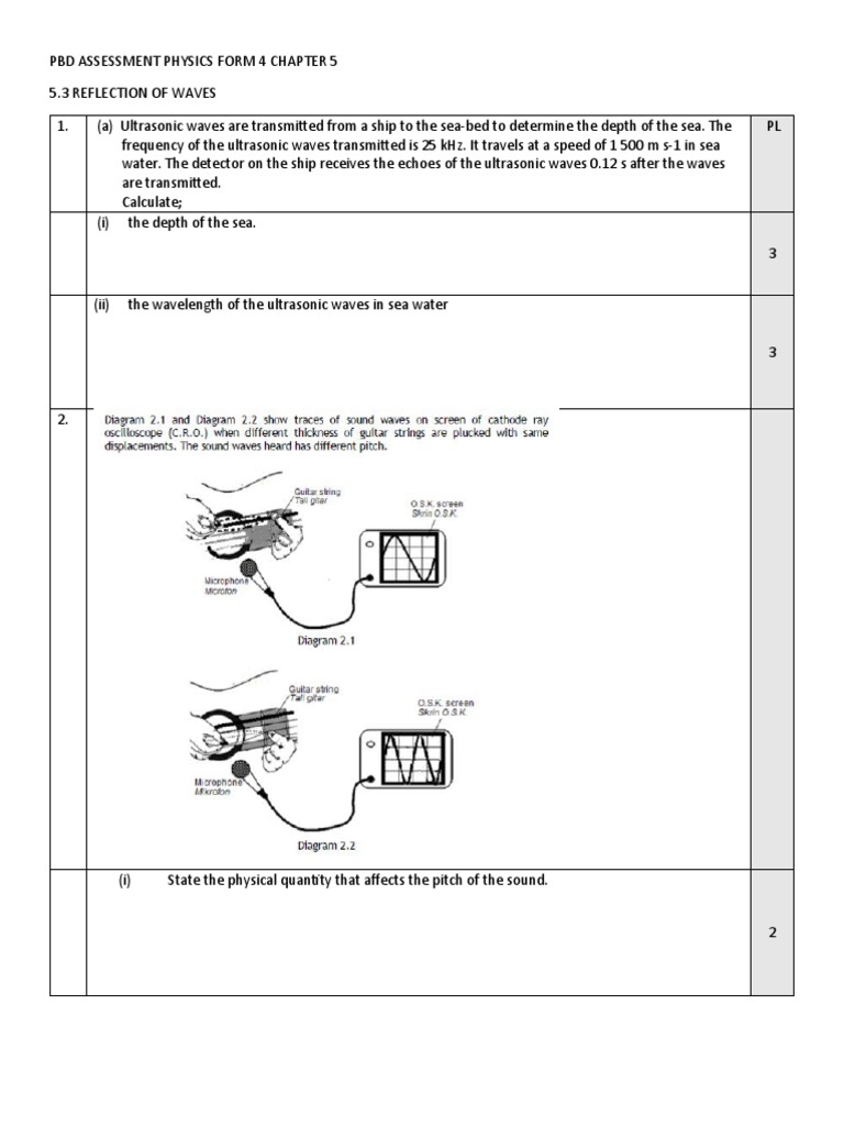PBD Assessment Physics Form 4 Chapter 5 | PDF
