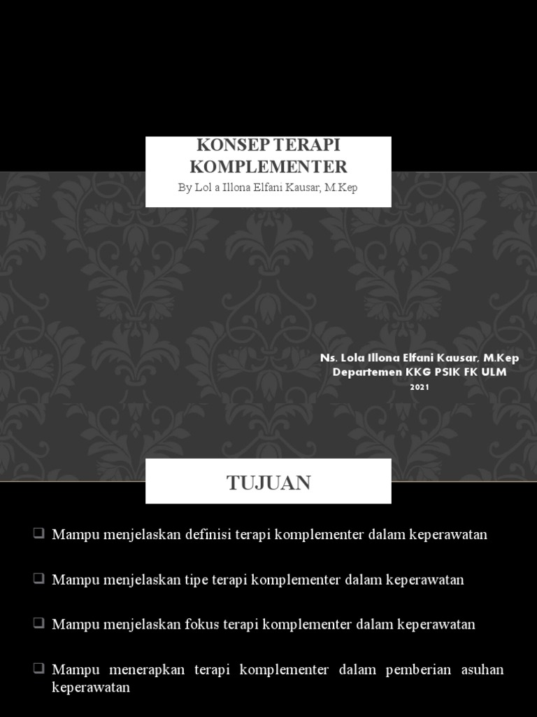 Konsep Terapi Komplementer | PDF