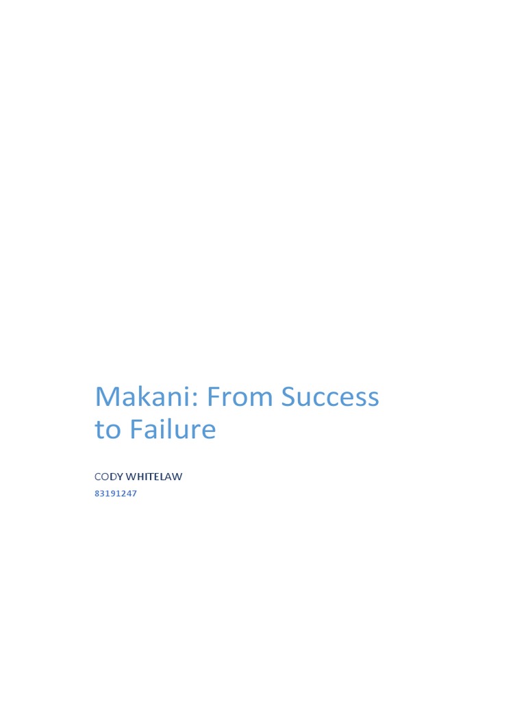 The Story of Makani | PDF | Agile Software Development | Risk