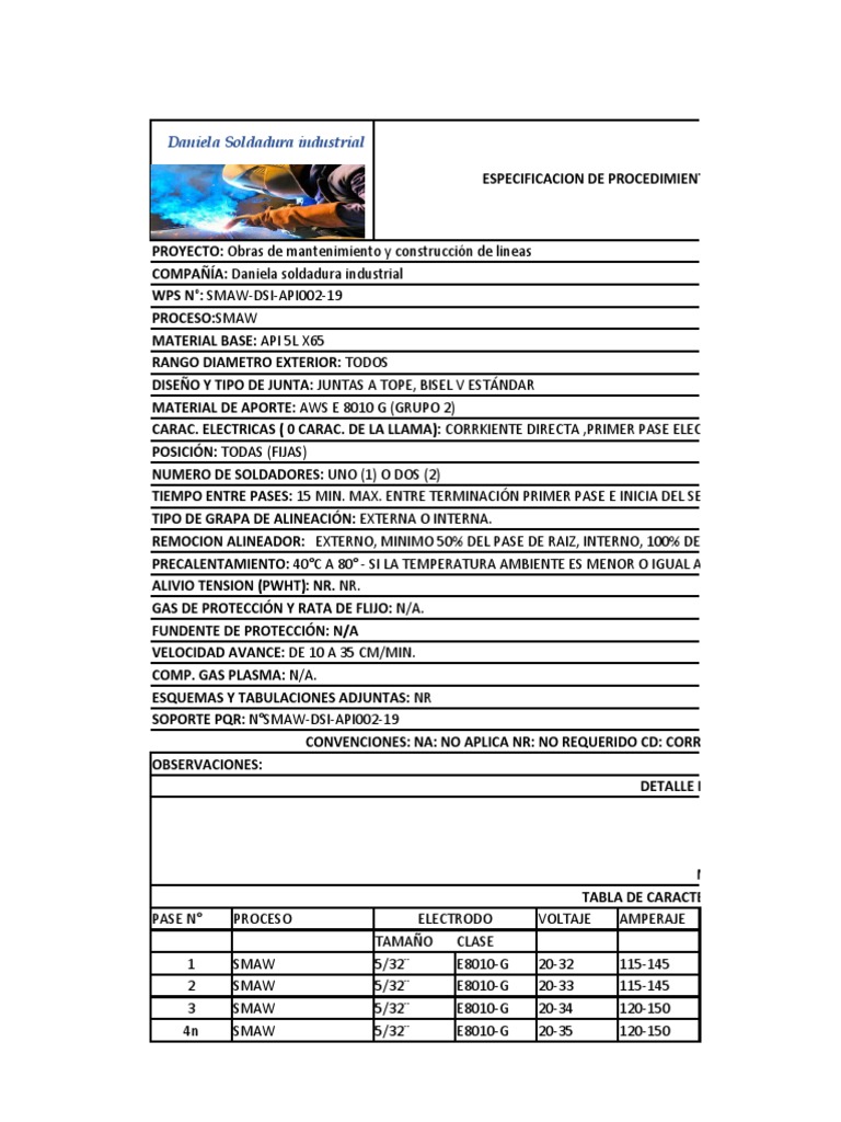 Formato WPS | Descargar gratis PDF | Soldadura | Construcción