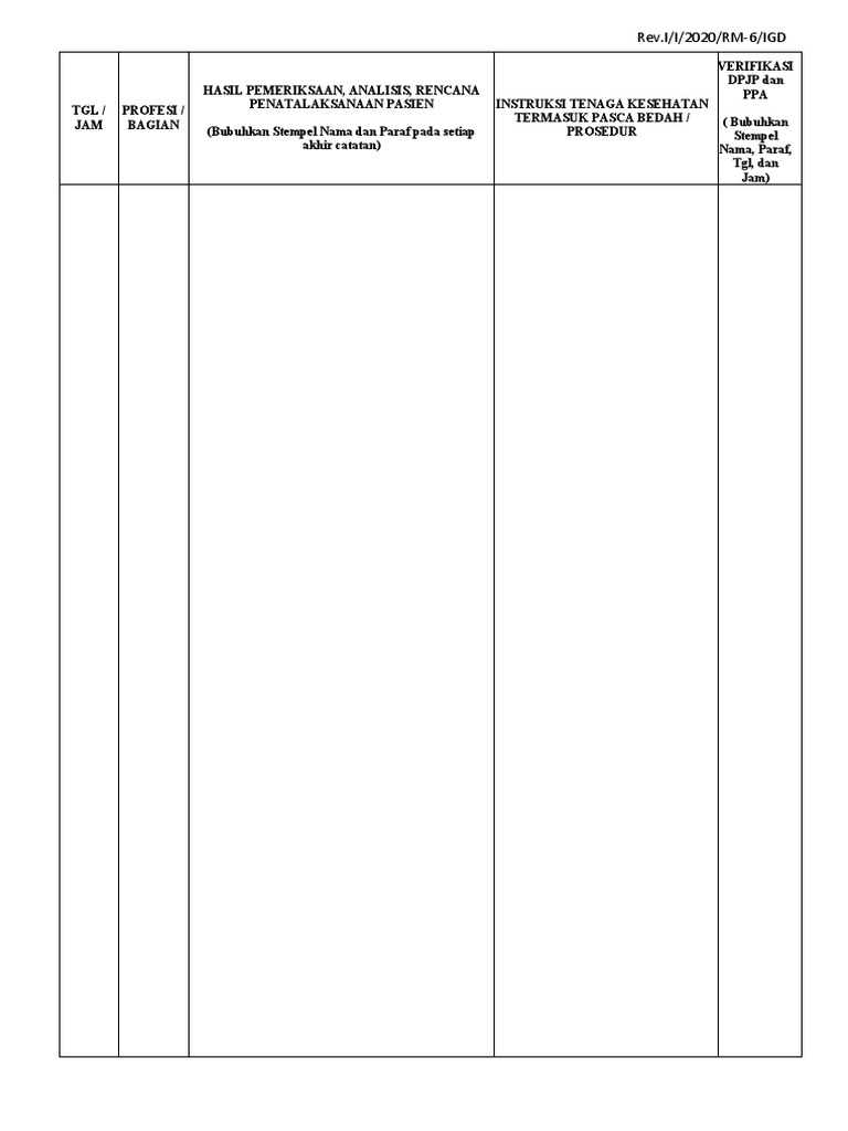 RM 6 Catatan Terintegrasi Igd 1 | PDF
