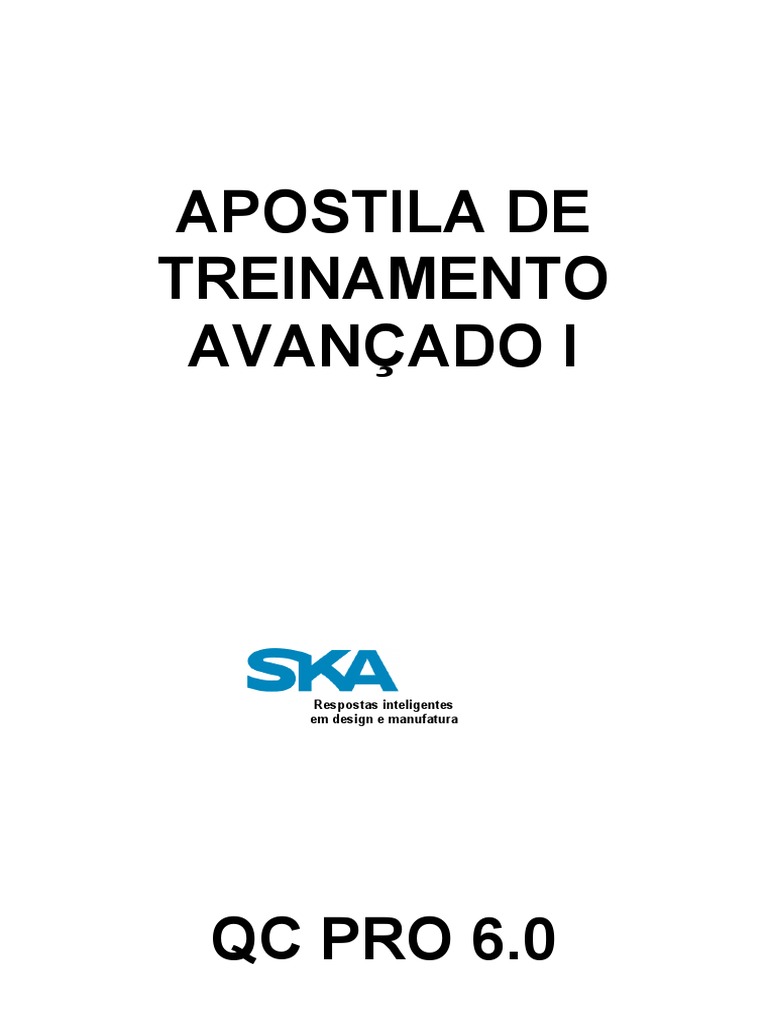 Apostila de Treinamento Avançado I QCPro (Templates) | PDF | Ciência da ...