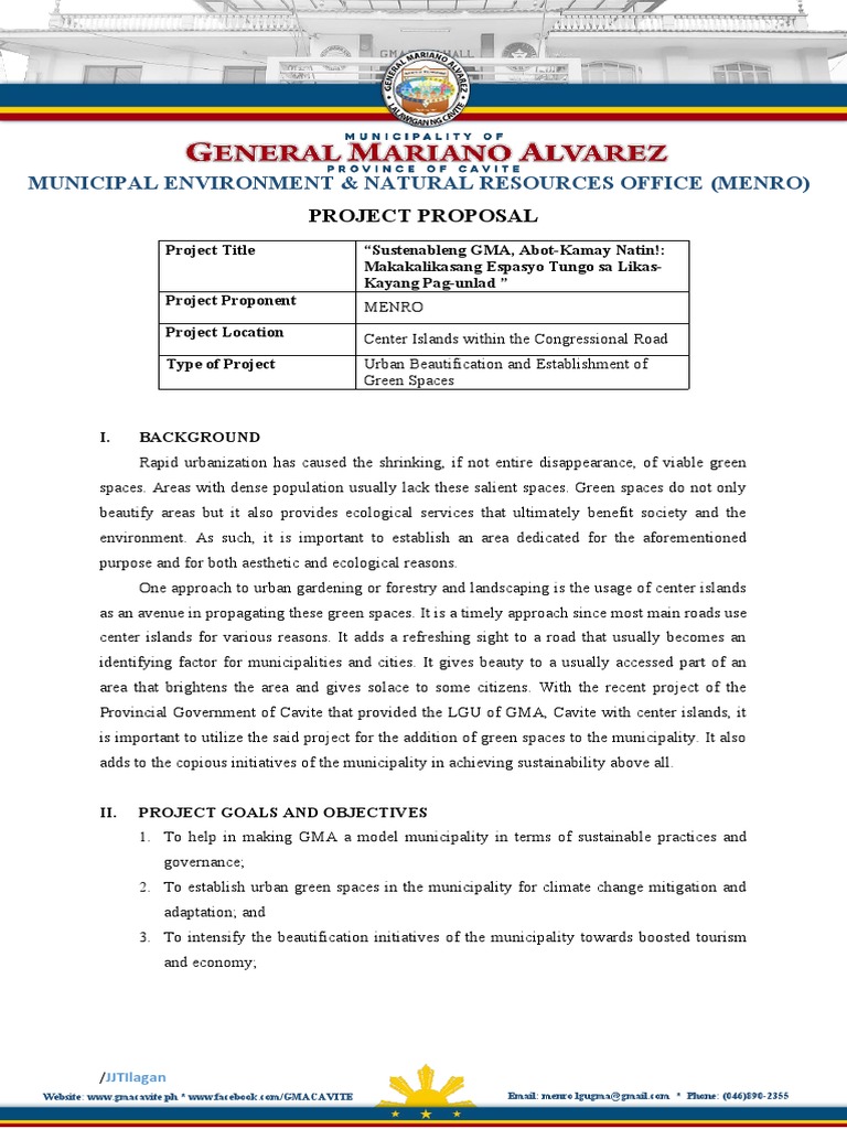 Municipal Environment & Natural Resources Office (Menro) : Project ...