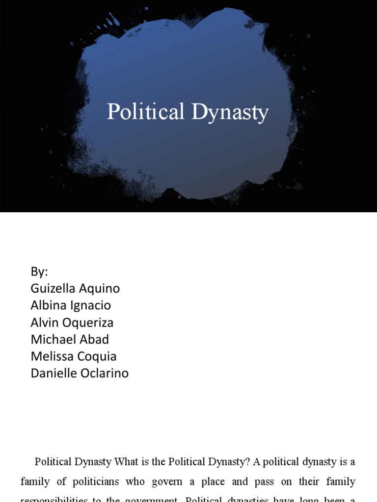 Political Dynasty | PDF