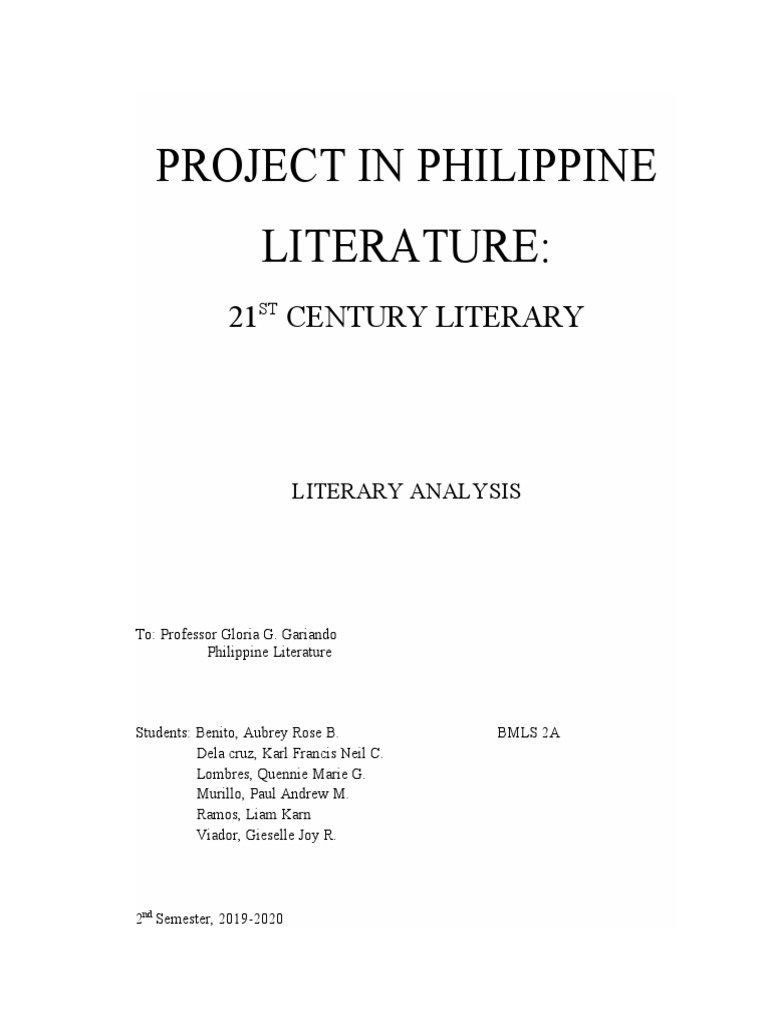 21st Century Philippine Literature Overview | PDF | Poetry
