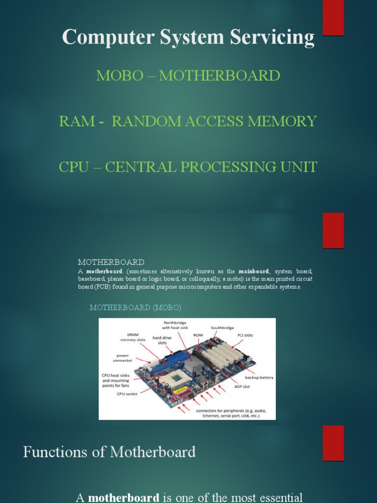 Mobo Ram CPU Failure Presentation | PDF | Computer Data Storage | Video ...