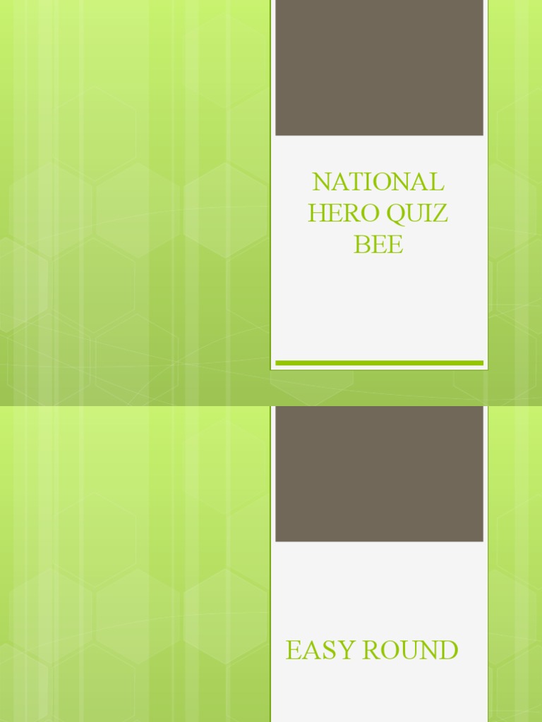 National Hero Quiz Bee | PDF | Philippines | Unrest