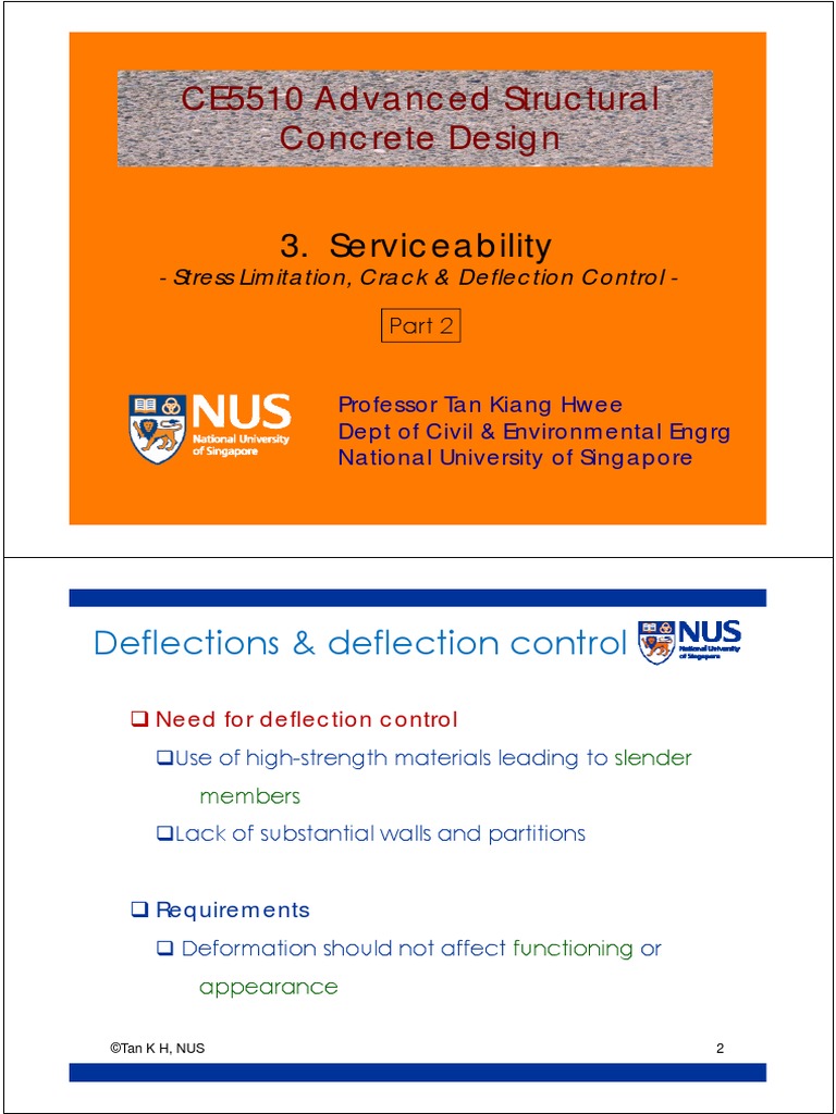 3-Serviceability - Deflection Control (2014) | PDF | Elasticity ...