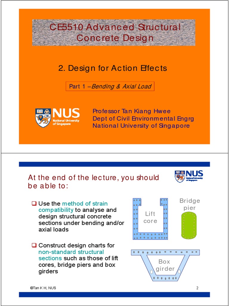 2-Design For Action Effects - M & N (2014) | PDF | Bending ...