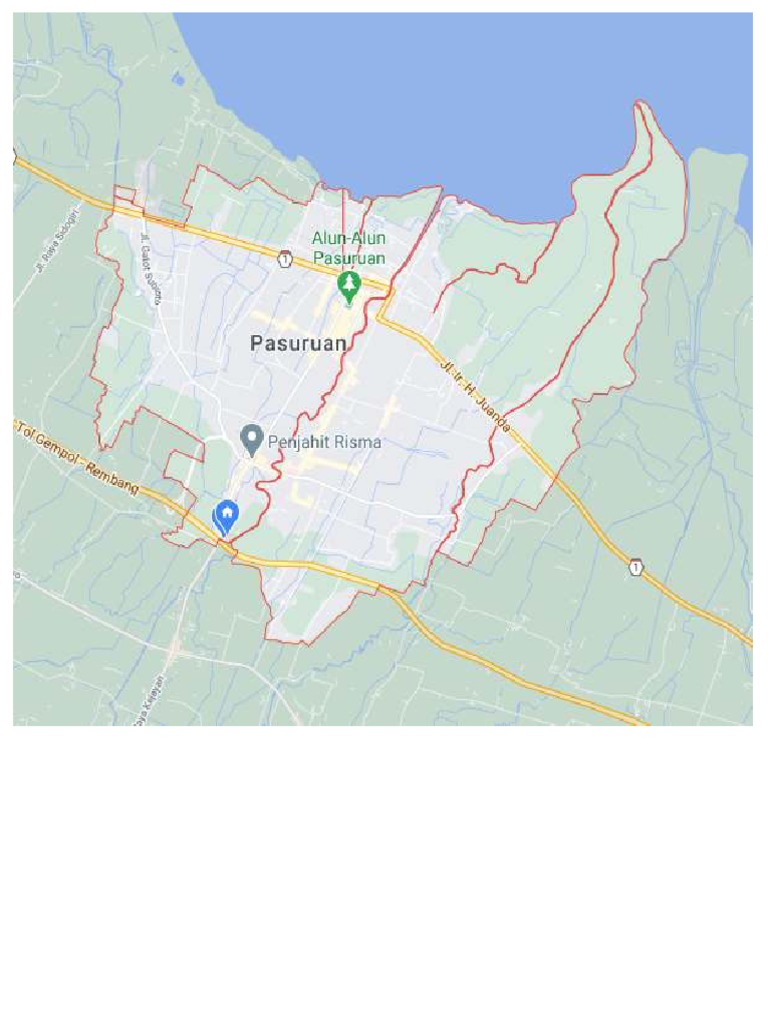 Peta Kota Pasuruan Google Map | PDF