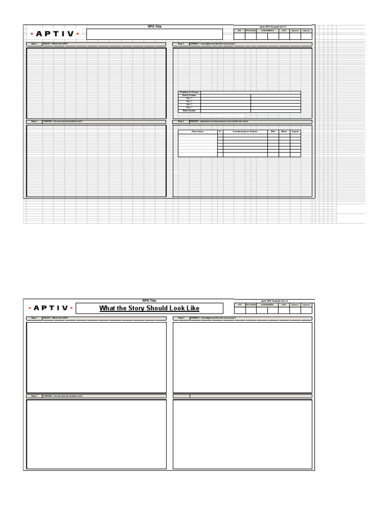 Aptiv RPS Quadrant Chart Template Ver1.0 | PDF
