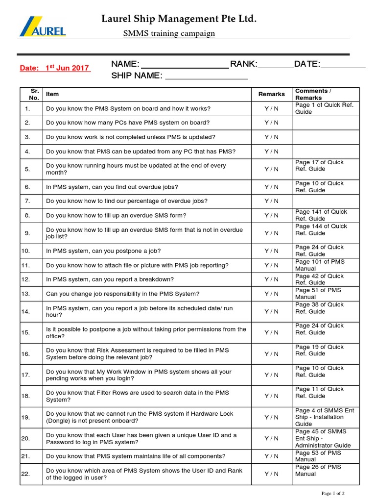 PMS (SMMS) Familiarization Campaign (01.06.17) | PDF | Login | System ...
