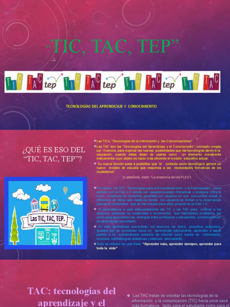 Tic, Tac, Tep | PDF | Tecnología de información y comunicaciones | Aprendizaje