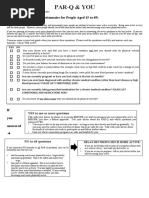 Physical Activity Readiness Questionnaire (PAR-Q) | PDF | Physical ...