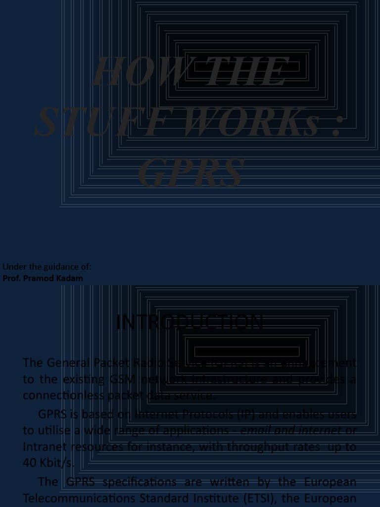 How The Stuff Works in GPRS | PDF | Networking Standards | General ...